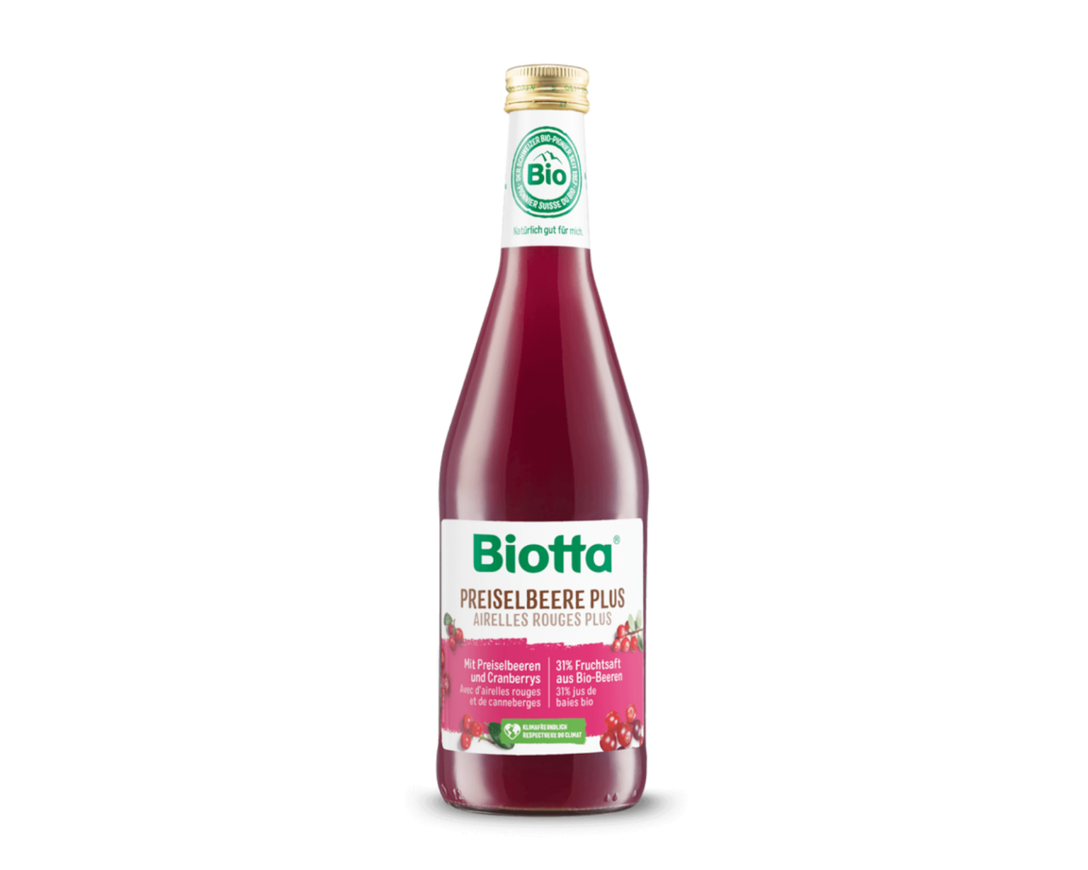 Ekologiškos kalnų spanguolių sultys BIOTTA, 500 ml - Biopapa
